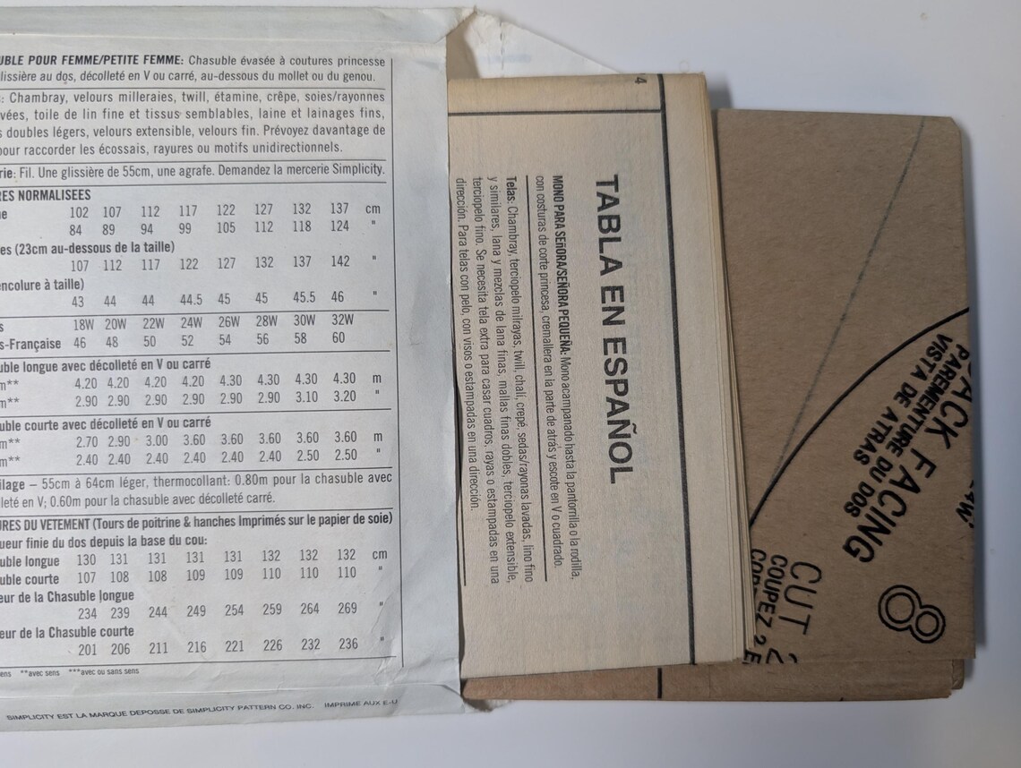 Simplicity 7293 – Misses’ Jumper Dresses – Sewing Pattern – Size 18W ...