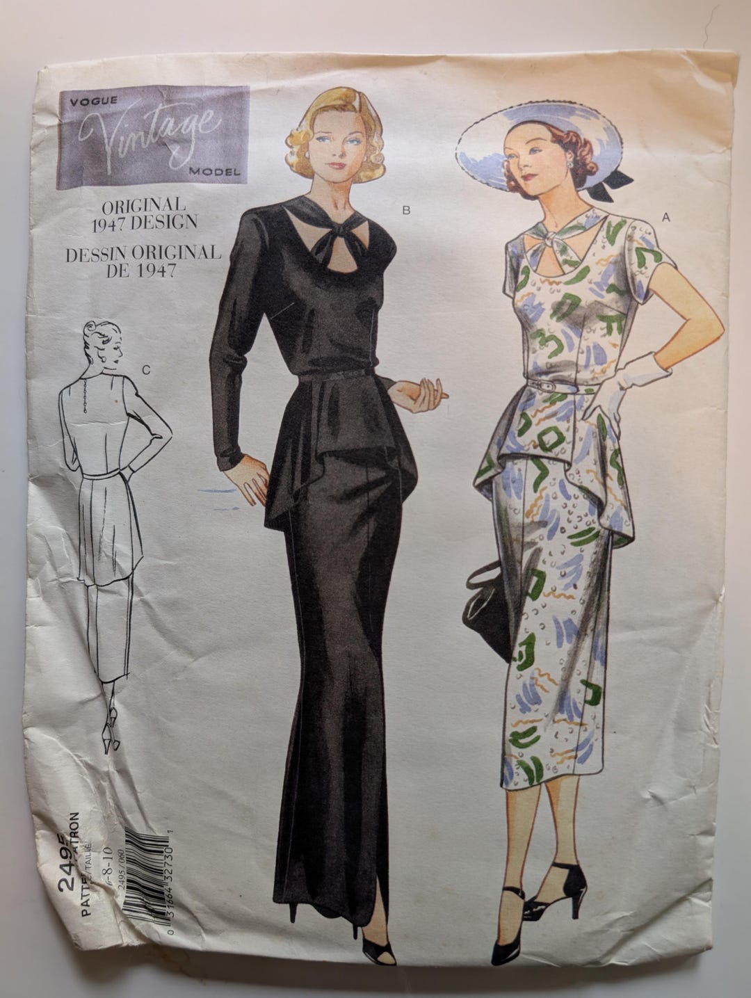 Vogue Vintage 2495 – Dress/ Belt – Sizes 6–10 / 18–22 – UNCUT - Etsy