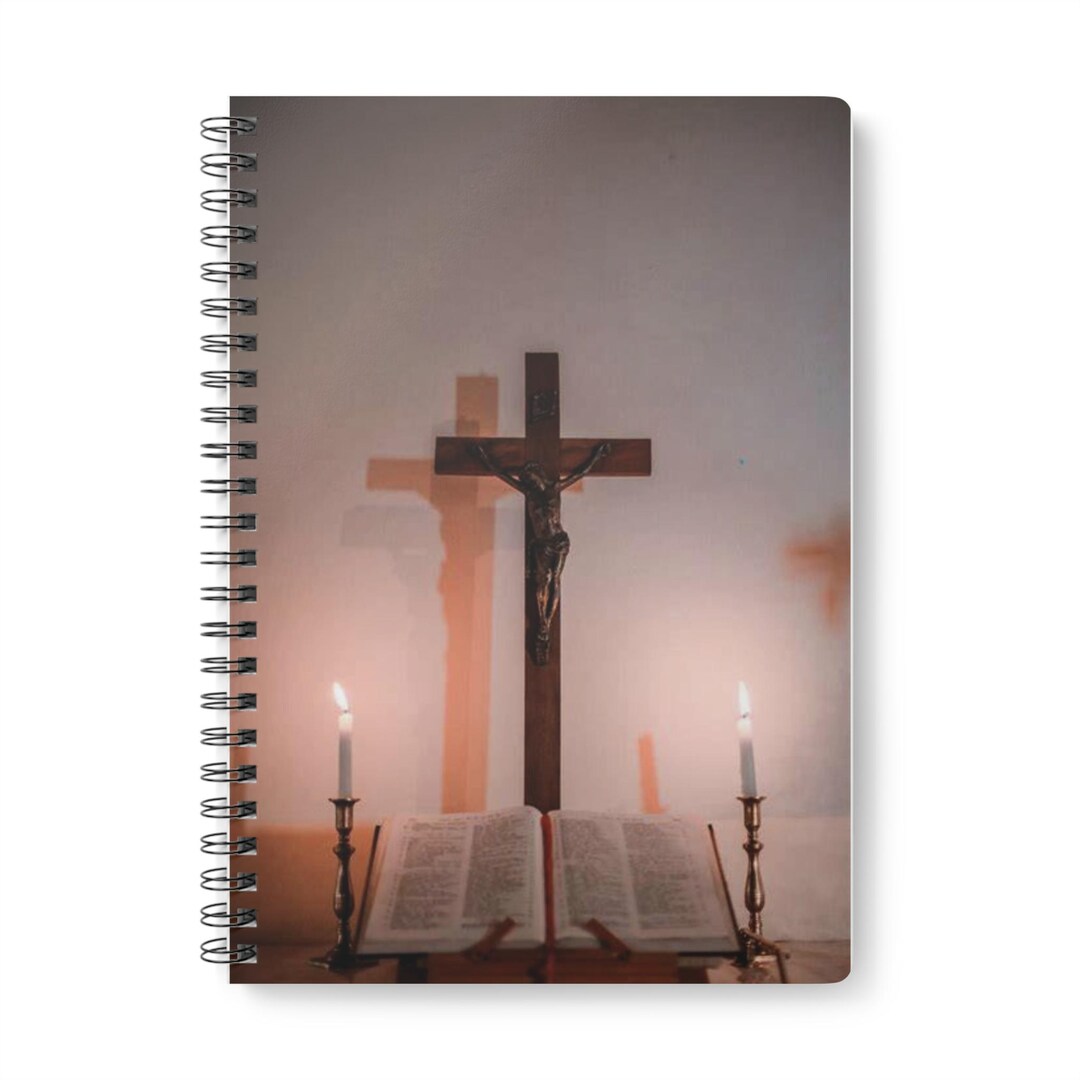 Faith-inspired Wirobound Notebook, Christian Journal, Spiritual Planner ...