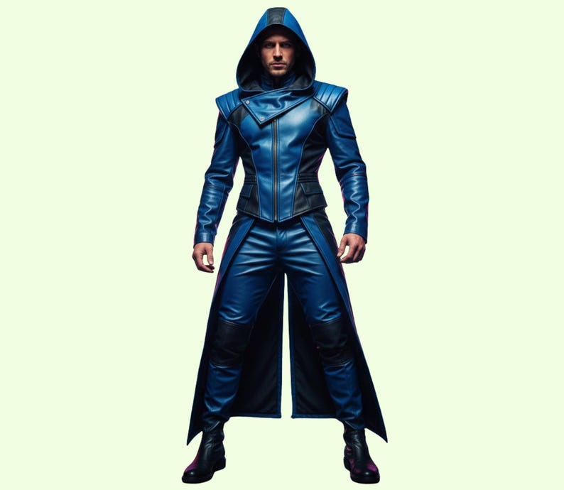 Hooded Leather Assassin Costume Set – RPG, Cosplay, Medieval Warrior ...