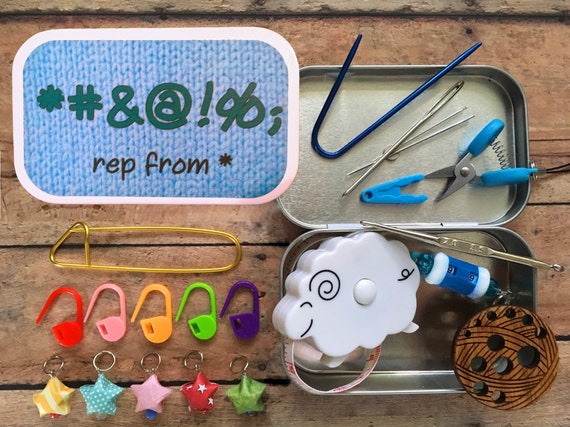 Knitting Pattern Notions Kit With Sheep Tape Measure Mini - Etsy