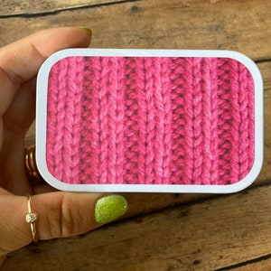 Knitting Notions Box | Travel/mini Accessories | Pink Rib - Etsy