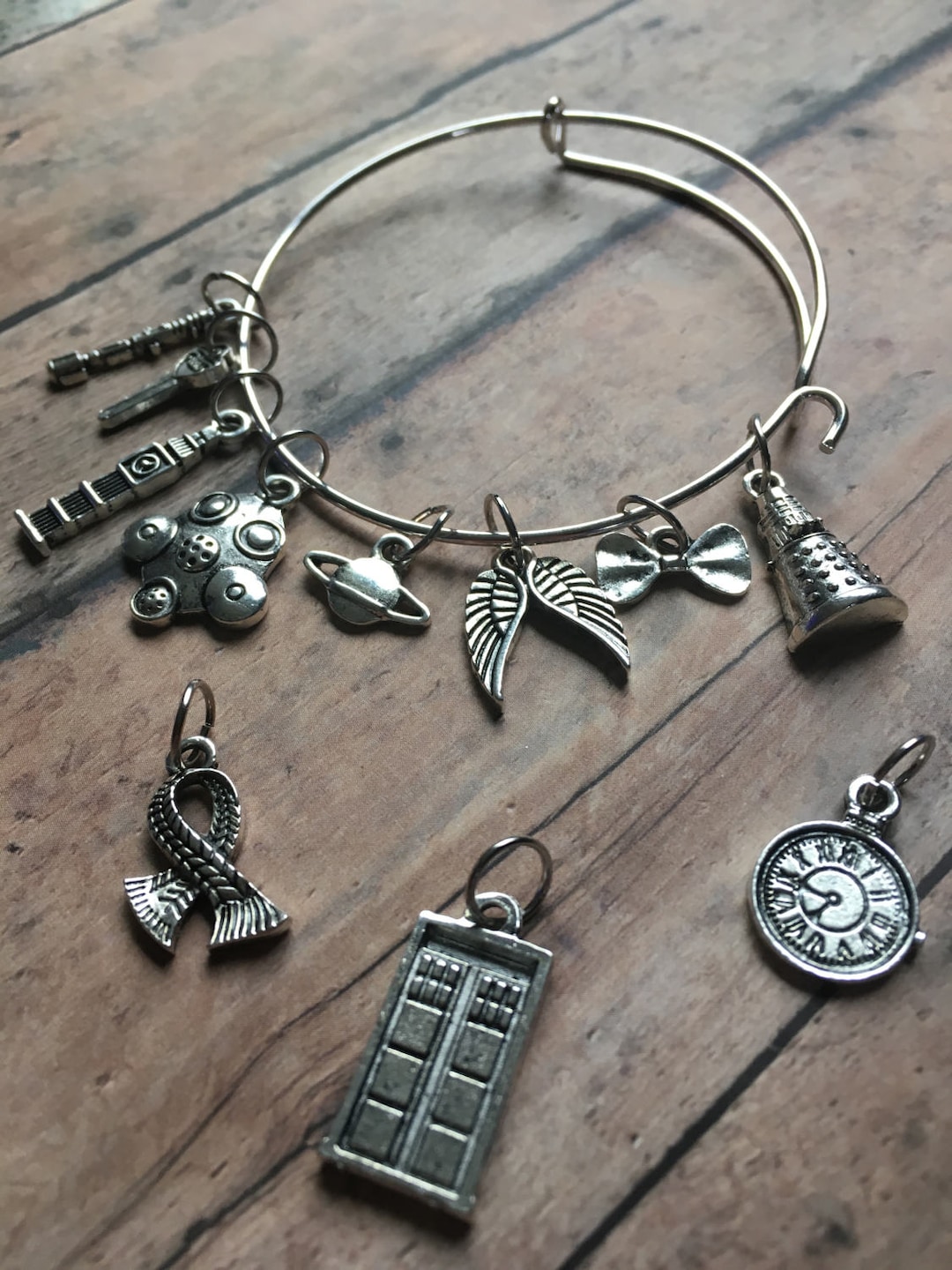 Doctor Who Stitch Marker Bracelet, Knitting Jewelry for Your Project ...