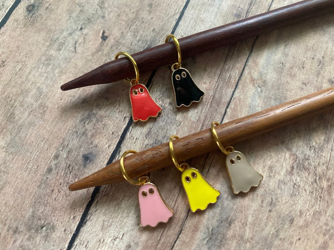 Colorful Ghosts Stitch Marker Set 5 Knitting Markers for Your - Etsy