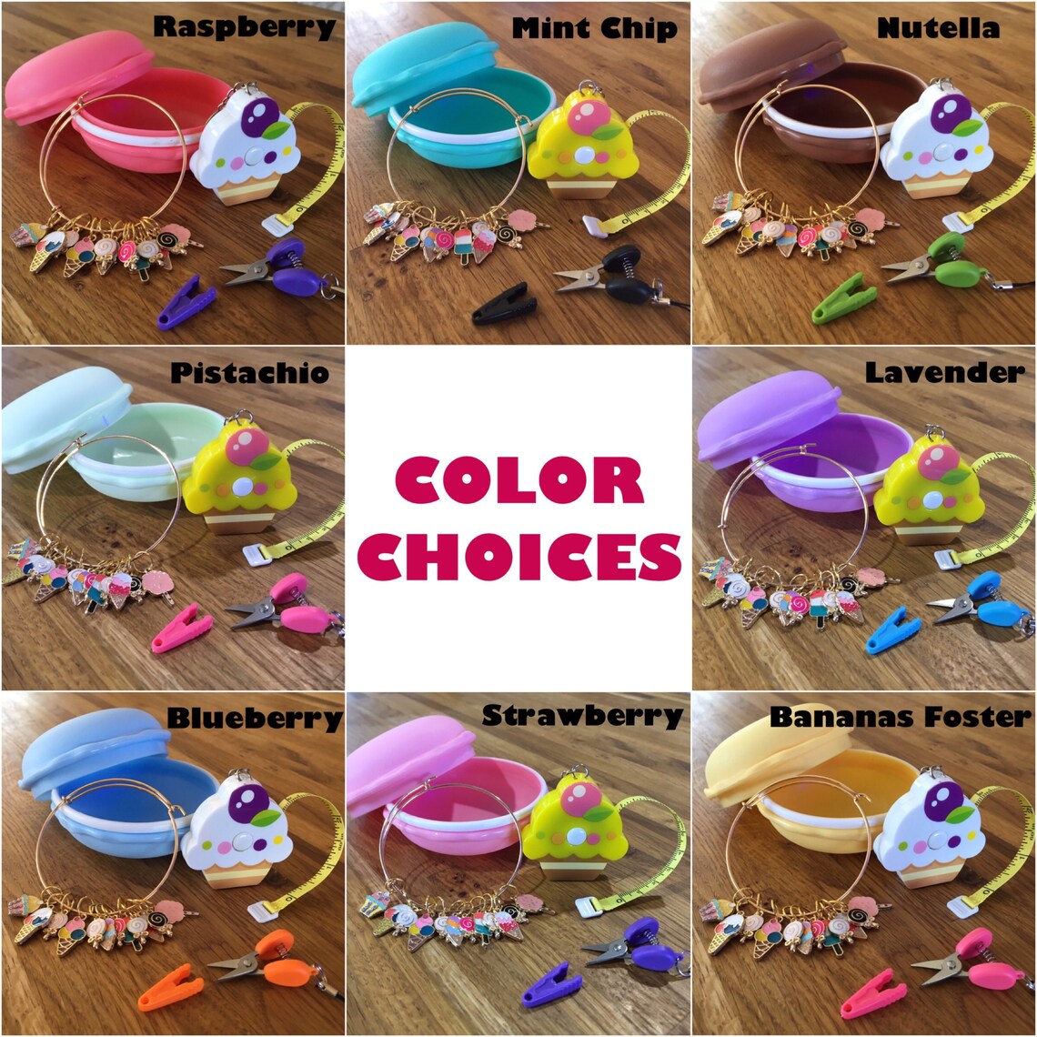 Macaron Knitting Kit DIY Craft Kit Travel Knit Notions for - Etsy