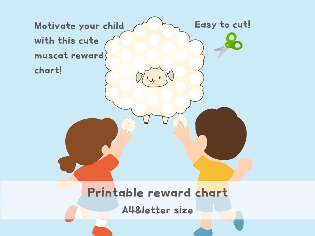 Sheep-themed Printable Reward Chart + Bonus Sticker Sheets | A4 & US ...