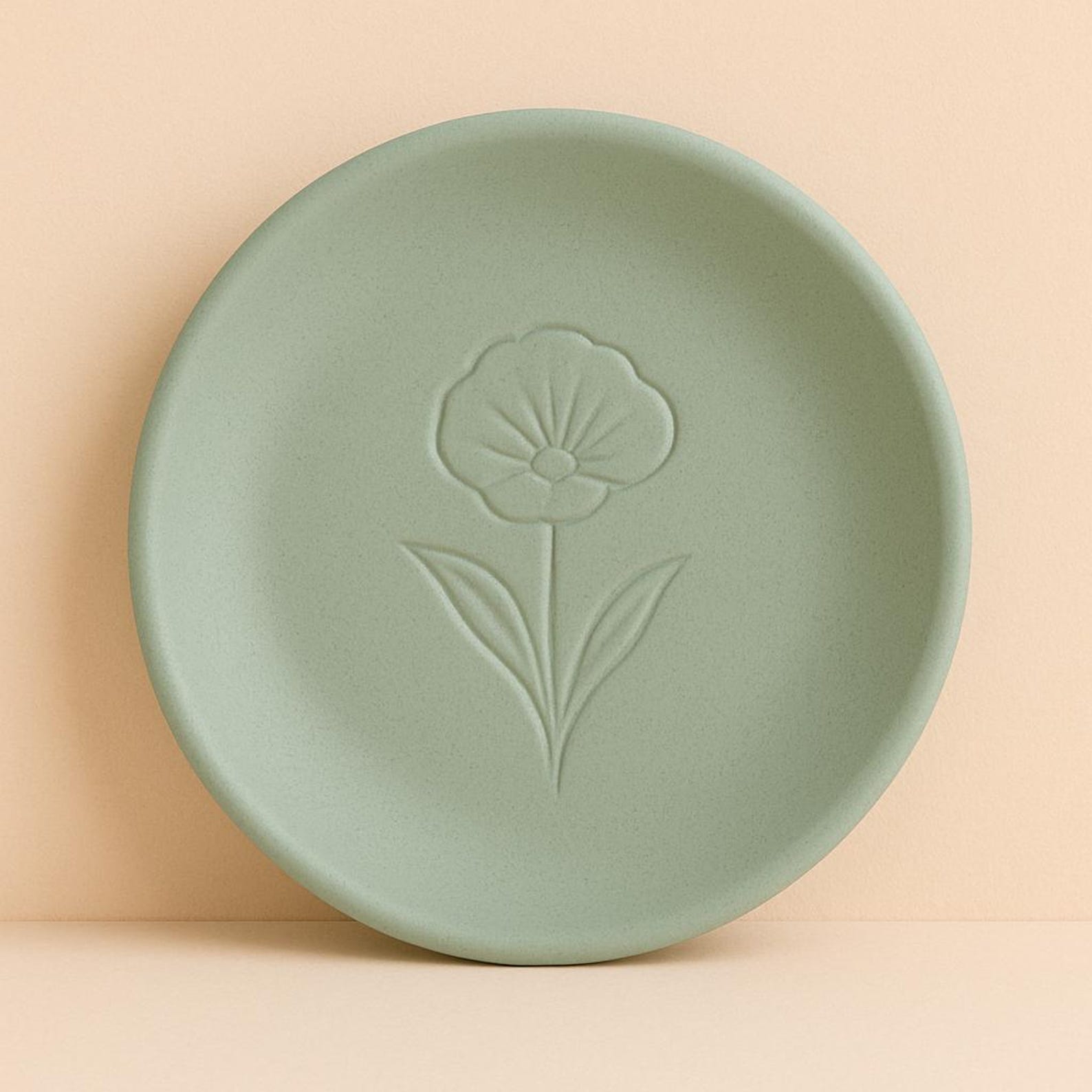 Poppy Plate – Handmade Ceramic Side or Dessert Plate – Poppies for P ...