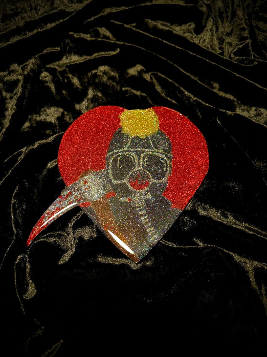 My Bloody Valentine Miner Full Glitter Portrait Wood and Resin Art ...