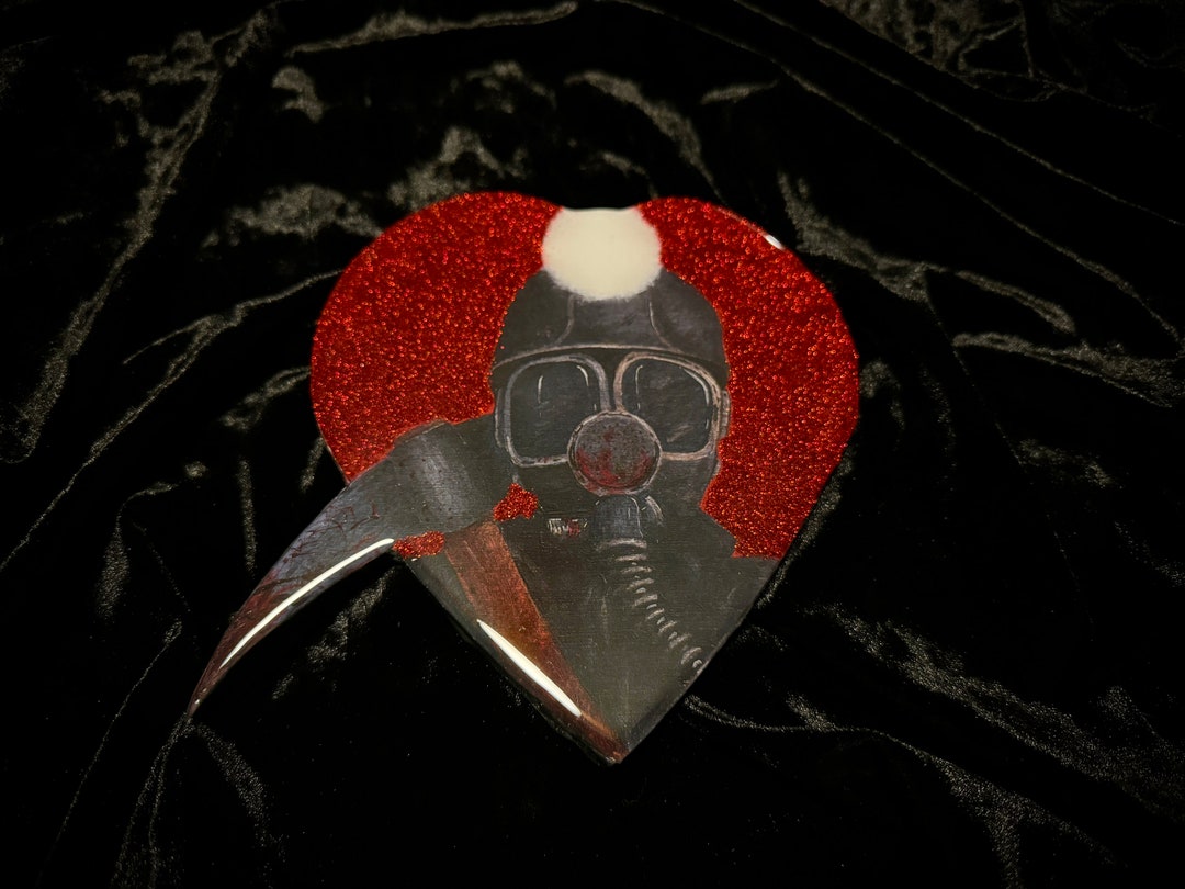My Bloody Valentine Miner Painting Wood Resin and Glitter Art / Gothic ...