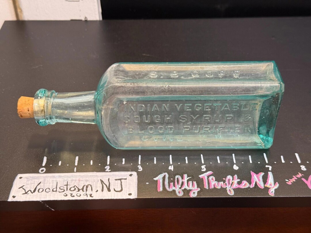 1880s Indian Vegetable Cough Syrup Blood Purifier S. B. Goff Camden ...