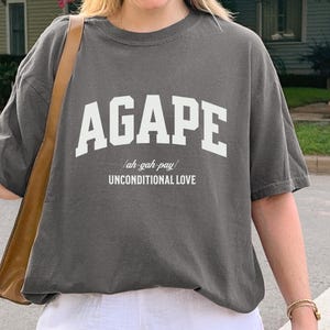Agape Comfort Colors Christian Tshirt, Love Like Jesus, Christian ...