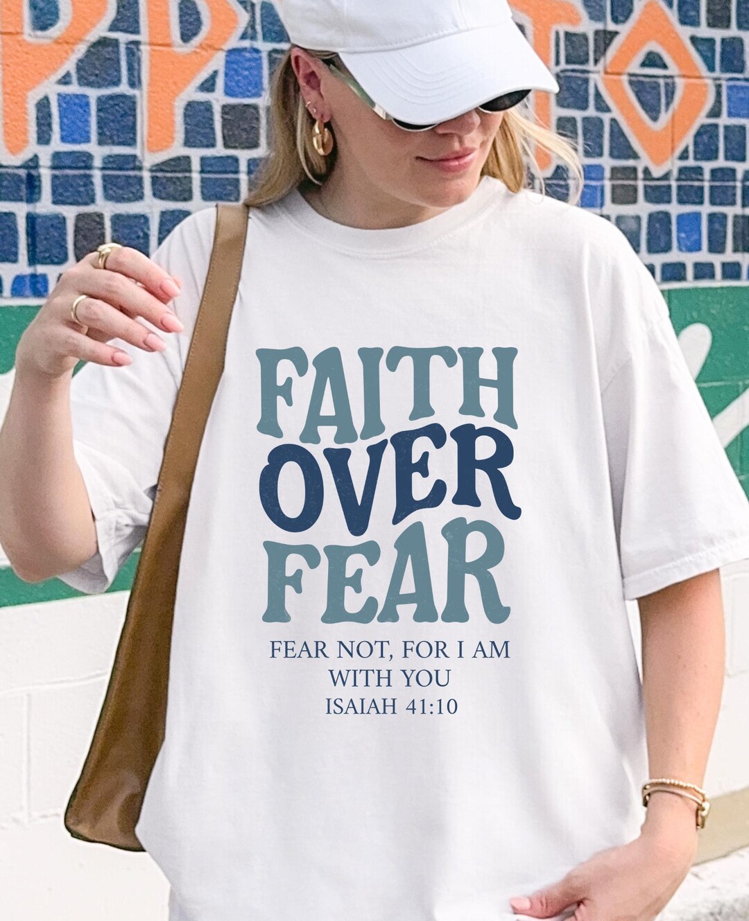 Faith Over Fear Christian T Shirt, Bible Verse Tshirt, Aesthetic ...