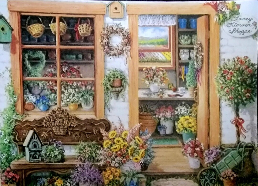 A Miniature 3D Flower Shop Collectible Scene in a Frame by Ginger ...