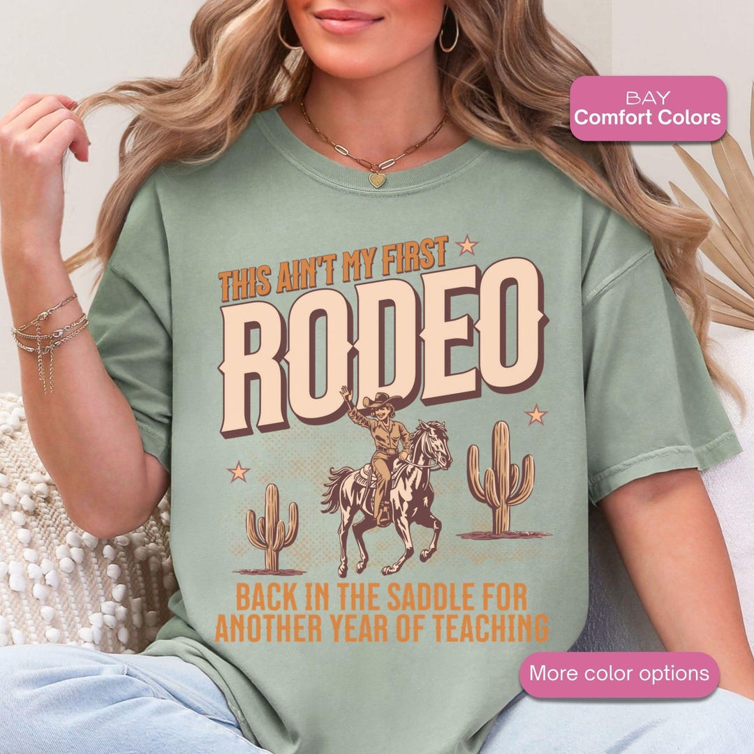 Rodeo Teacher T-shirt: Comfort Colors Western Back to School Tee - Etsy