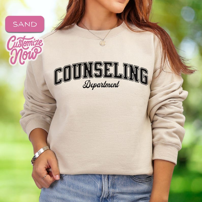 Personalized School Sweatshirt, Collegiate Block Font, Custom Teacher ...
