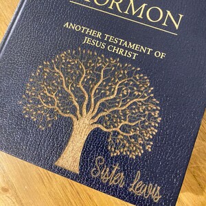 Laser Engraved Book of Mormon - Etsy
