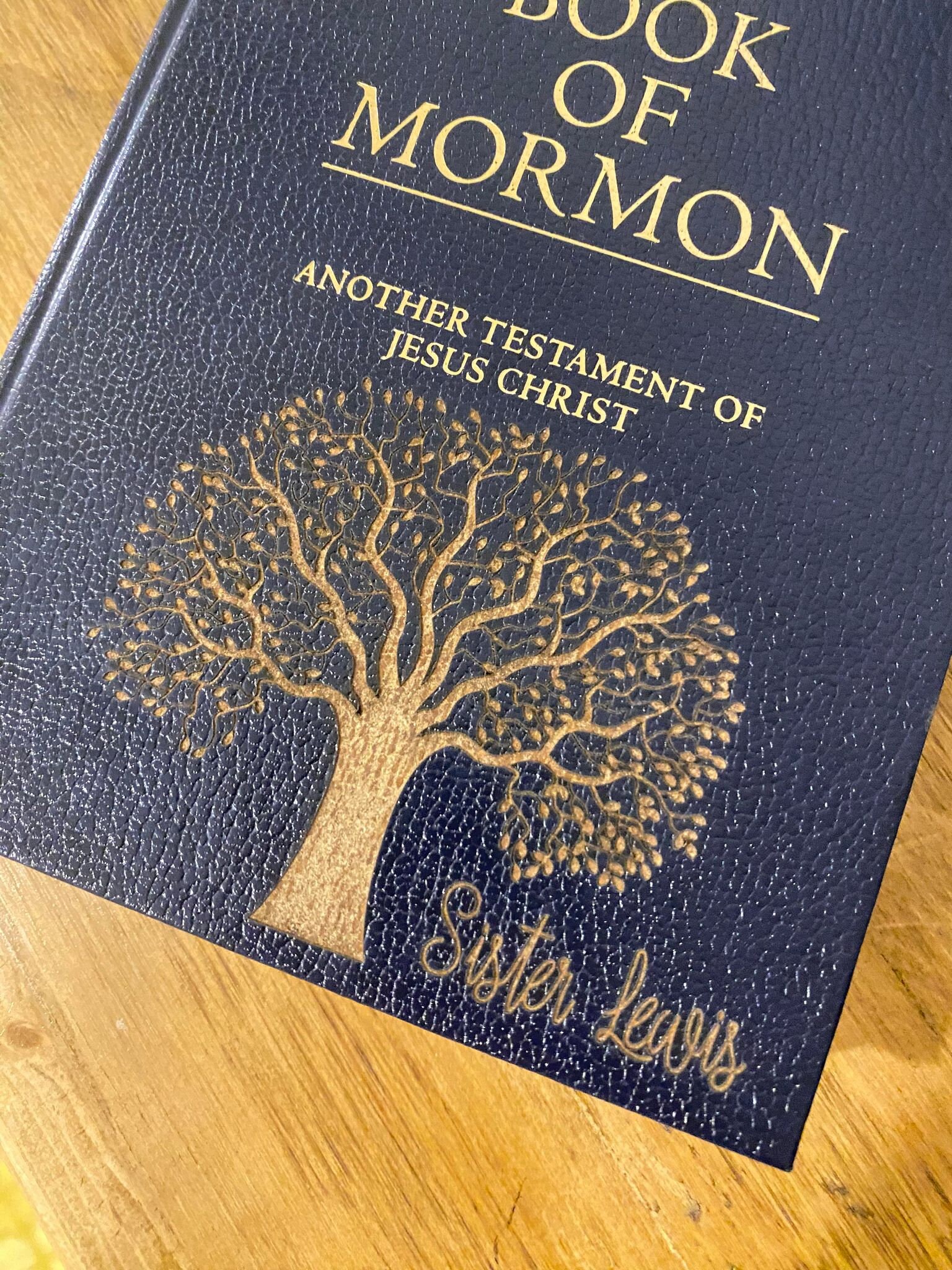 Laser Engraved Book of Mormon - Etsy