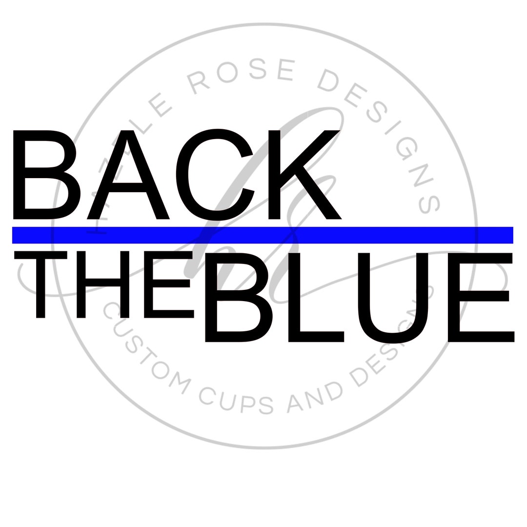 Back the Blue SVG - Etsy