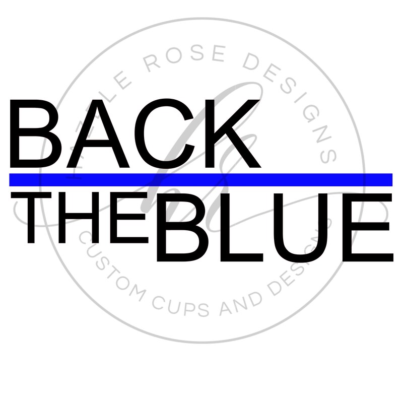 Back the Blue - Etsy