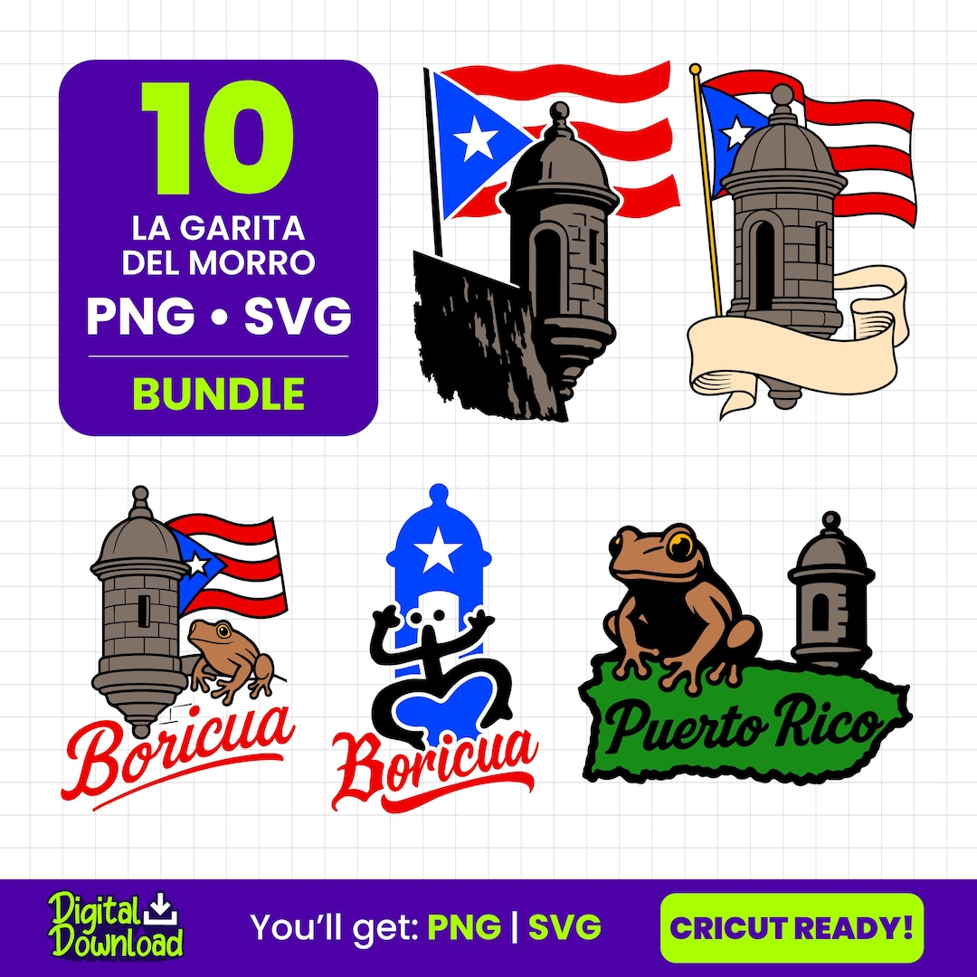 La Garita Del Morro PNG SVG Bundle | Puerto Rico Png Svg Bundle ...
