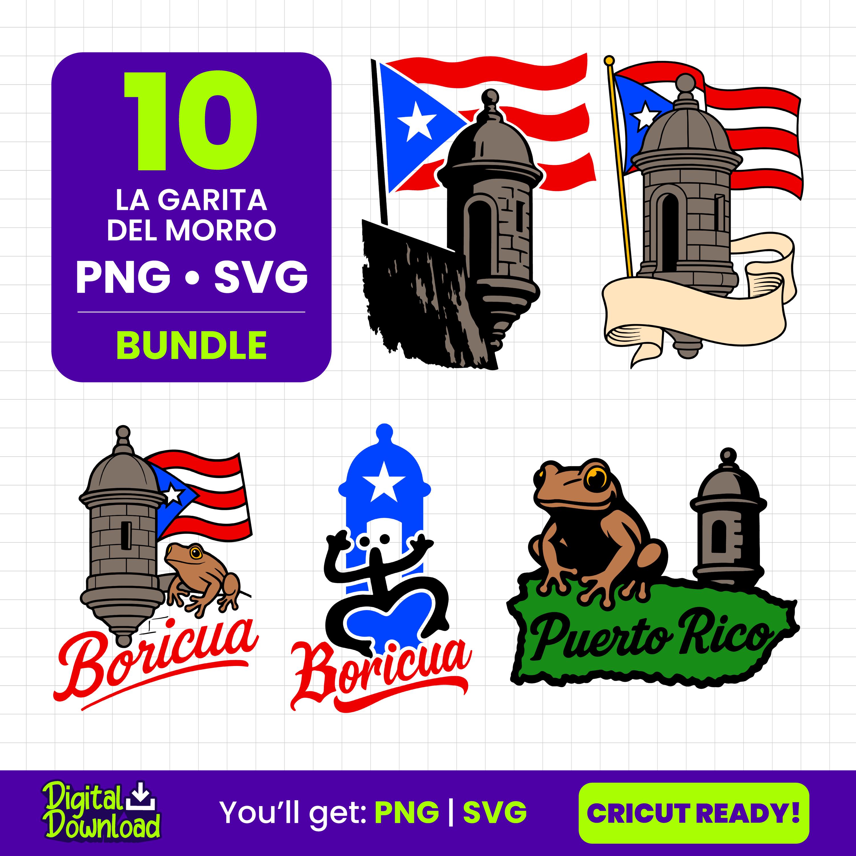 La Garita Del Morro PNG SVG Bundle | Puerto Rico Png Svg Bundle ...