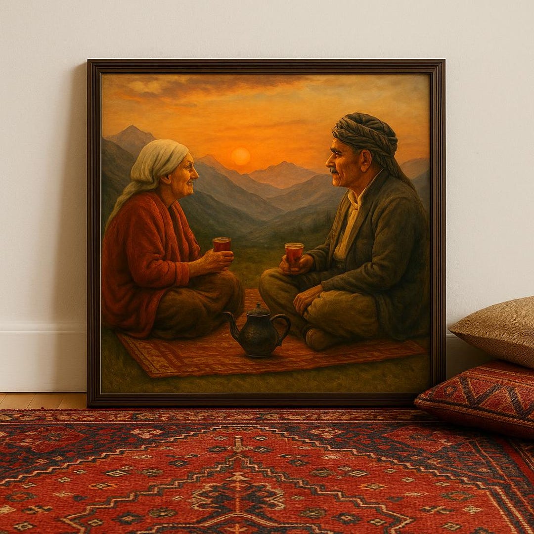 Orient Wall Art, Kurdistan Poster, Digital Art Print, Kurdish, Kurdish ...
