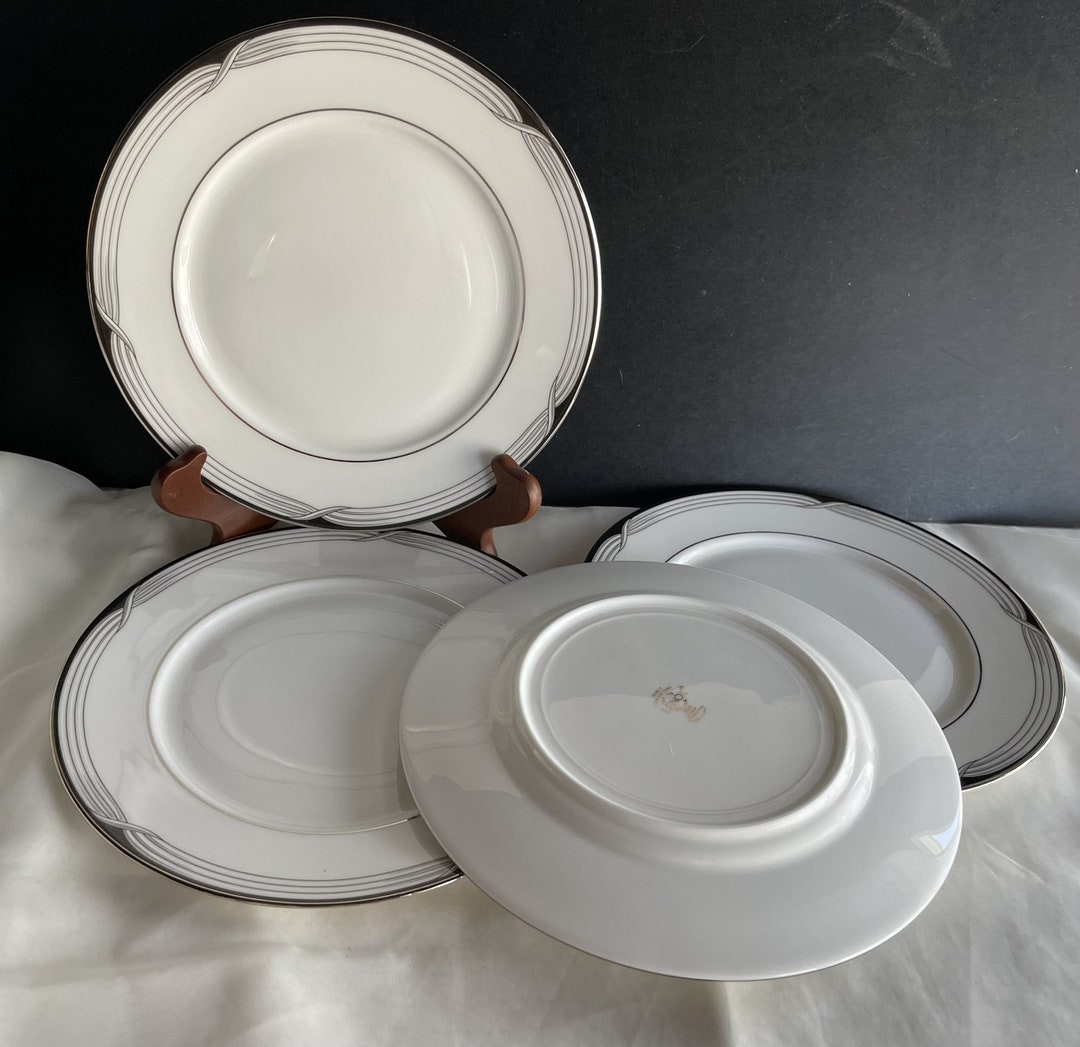 4 Lenox ERIN 8" Salad Plates X 4 Near New / Debut Collection - Etsy