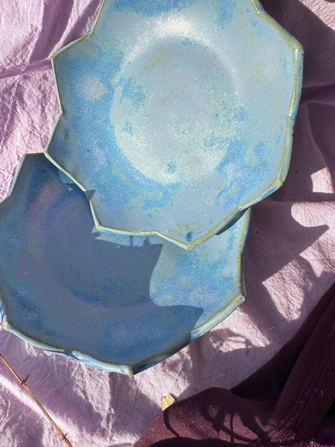 Handmade Ethereal Blue Star Plates - Etsy