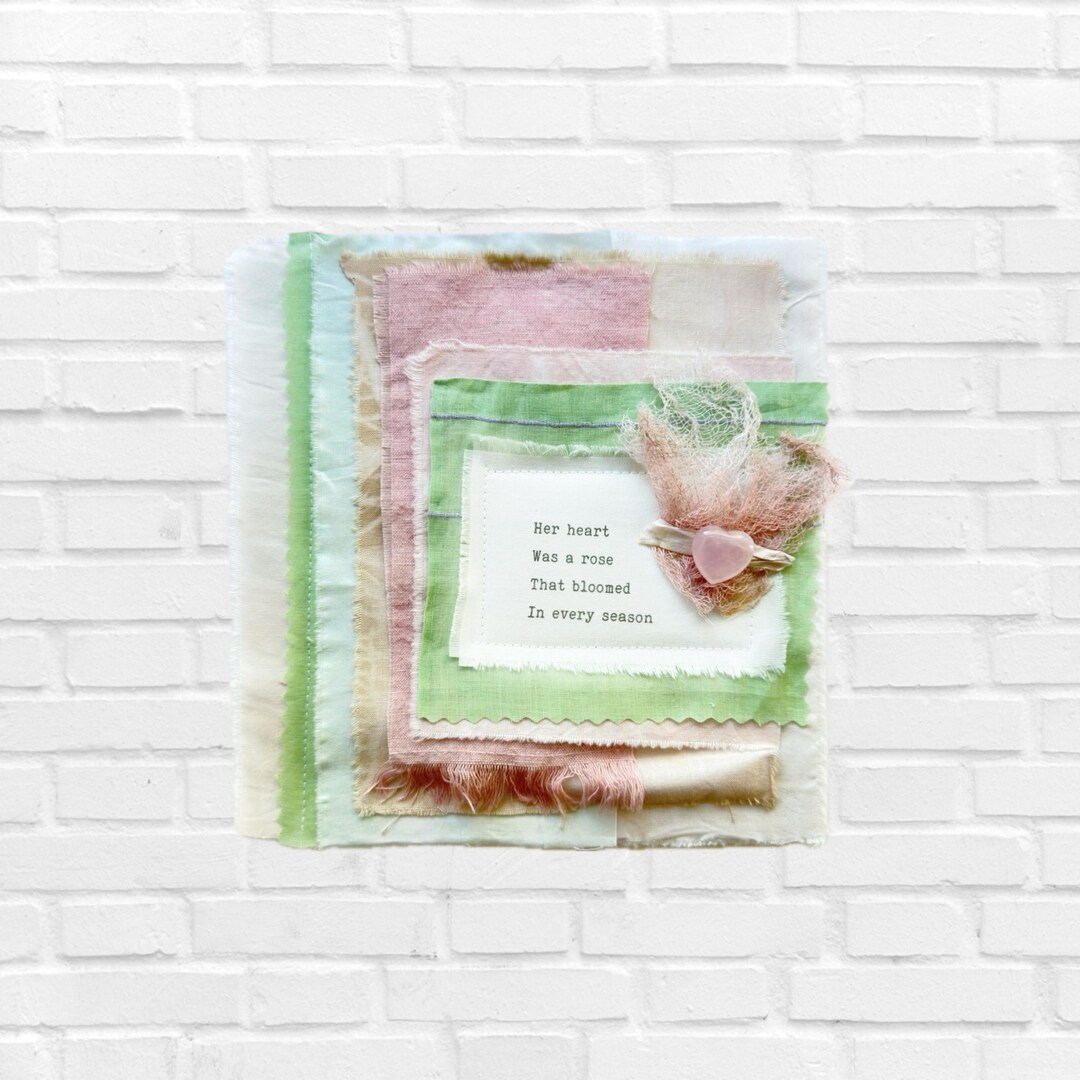 8x8 Heart Chakra Art, Canvas Textile Wall Art, Fabric Wall Art ...