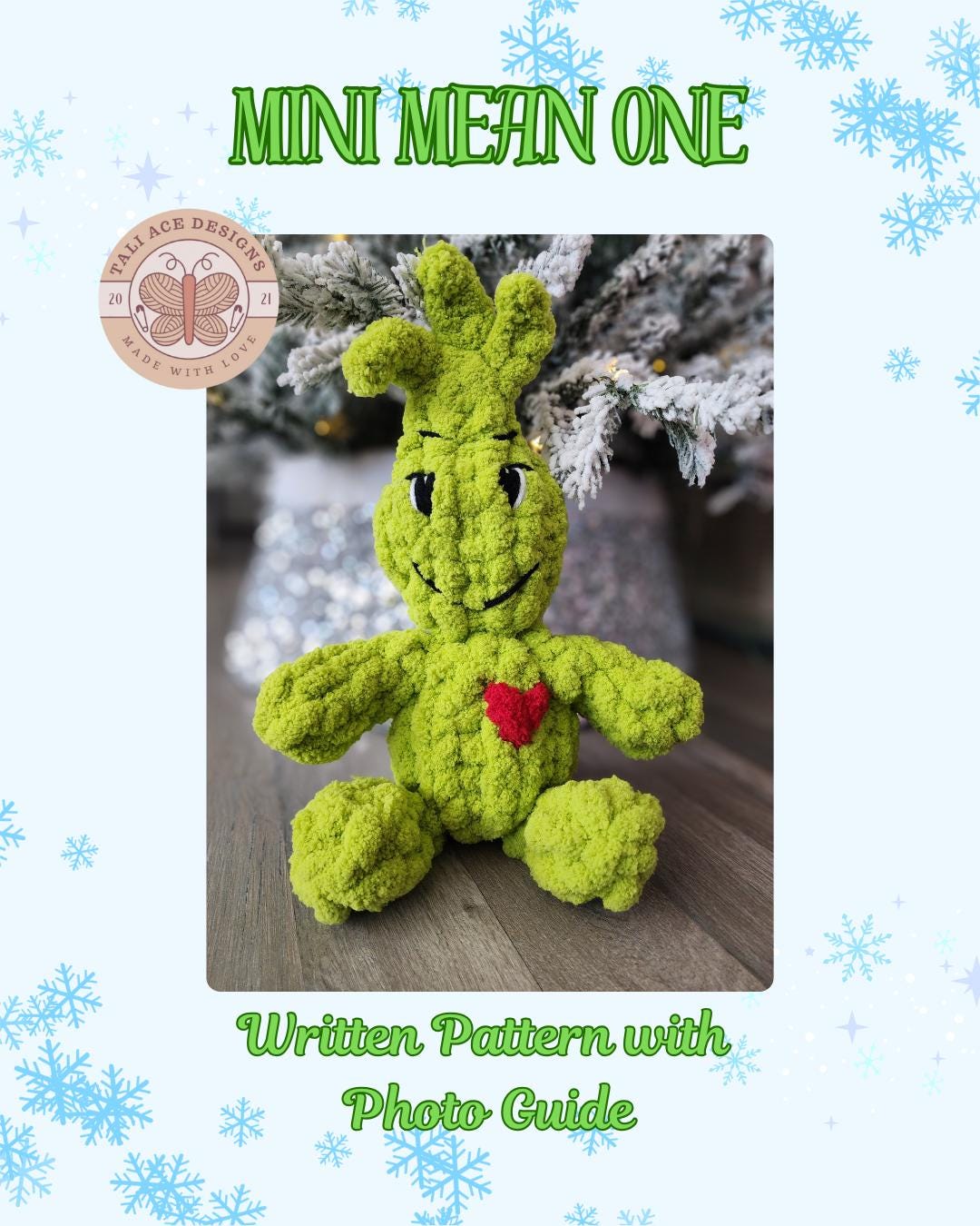 Mini Mean One/ Written Pattern and Photo Guide/pdf - Etsy