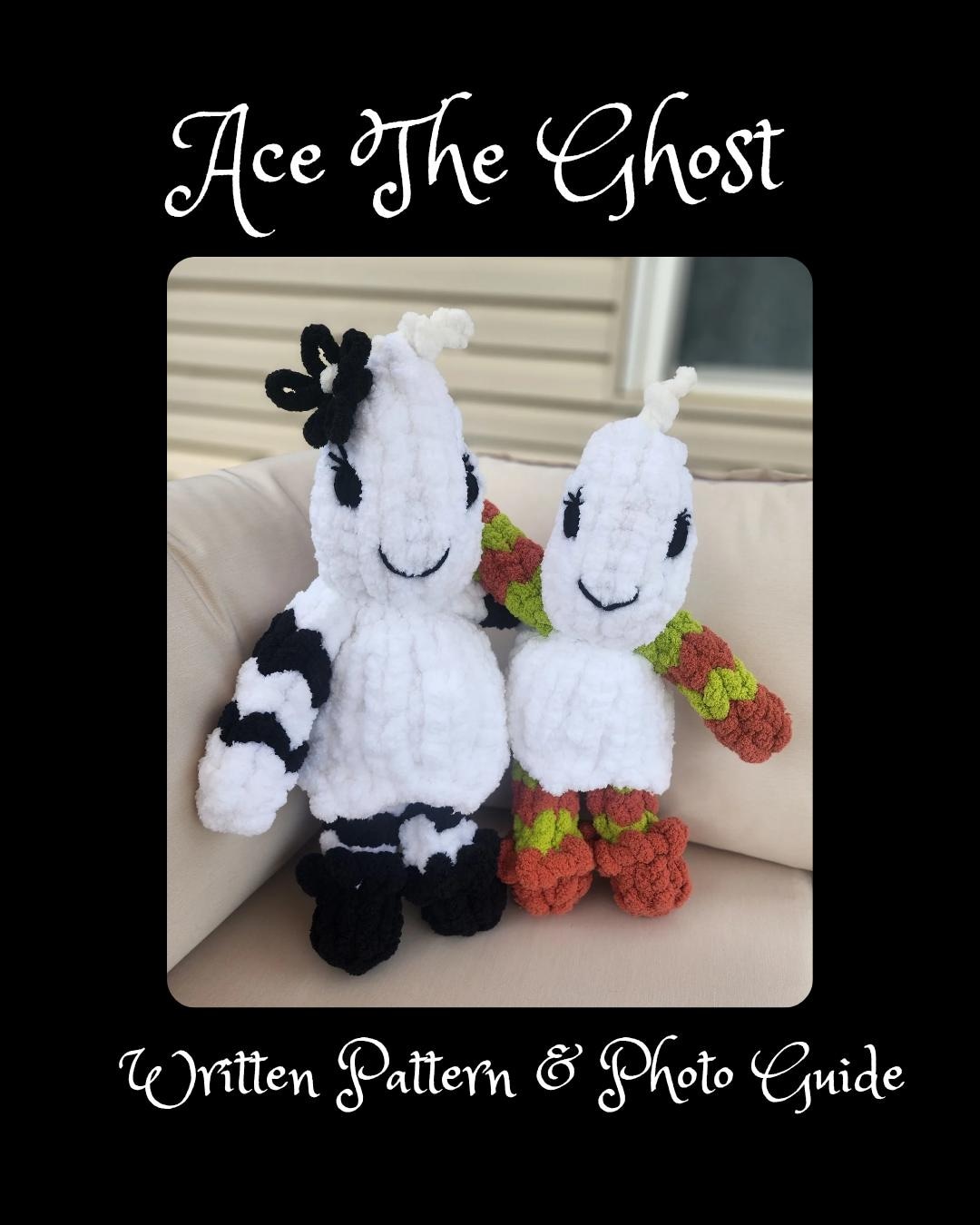 Ace the Ghost/pdf Pattern Tutorial/chunky Yarn/halloween/fall Vibes ...