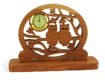 Cherry Wood Clock - Etsy