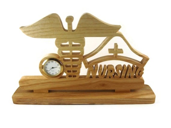 Nurse Desk or Shelf Clock Handmade From Ash Wood by Kevskrafts - Etsy