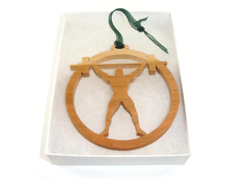 Body Builder Weight Lifting Christmas Ornament Handmade by - Etsy