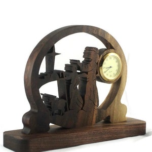 Shepard's and Star of Bethlehem Scene Mini Desk Clock Handmade From ...
