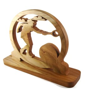 Badminton Desk Clock Handmade From Cherry Wood by Kevskrafts, Tennis ...