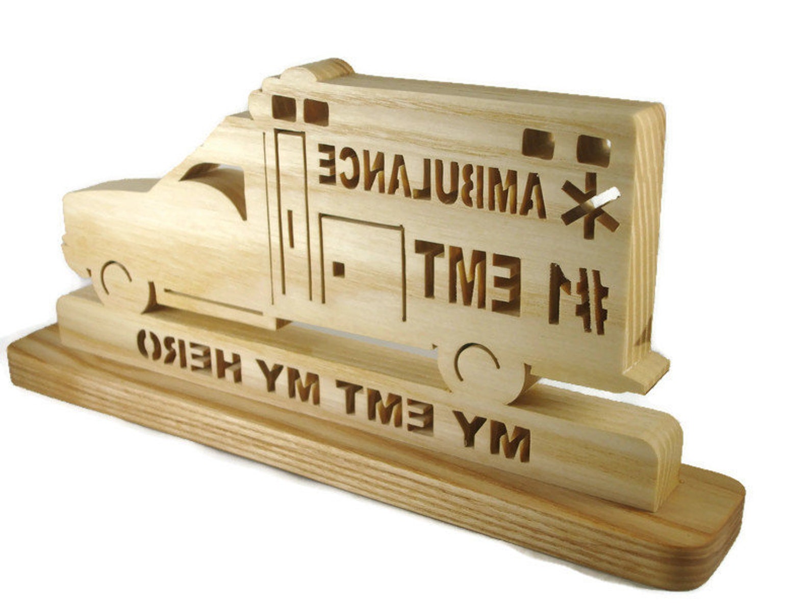 Ambulance EMT Desk or Shelf Quartz Clock Handmade From Ash | Etsy