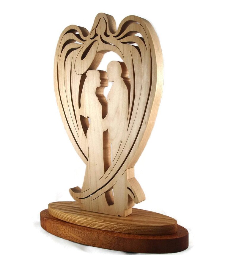 Wedding / Marriage Wooden Guardian Angel Handmade By | Etsy