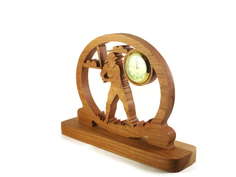 BaseBall Desk Clock Handcrafted From Cherry Wood By KevsKrafts | Etsy