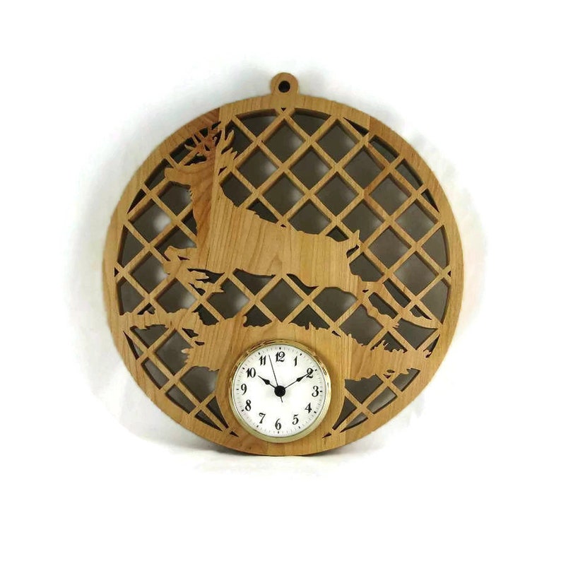 Deer Wall Hanging Clock Handmade From Maple Wood 2-3/4 Inch - Etsy