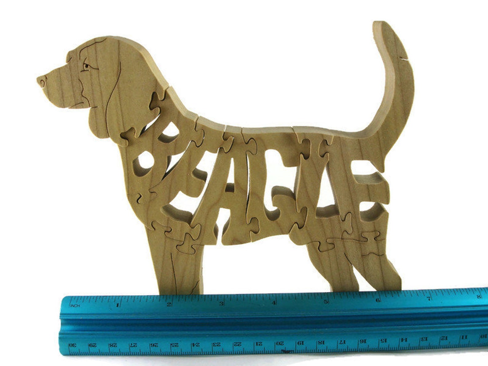 Beagle Dog Wooden Jigsaw Puzzle Handmade From Hardwood by | Etsy