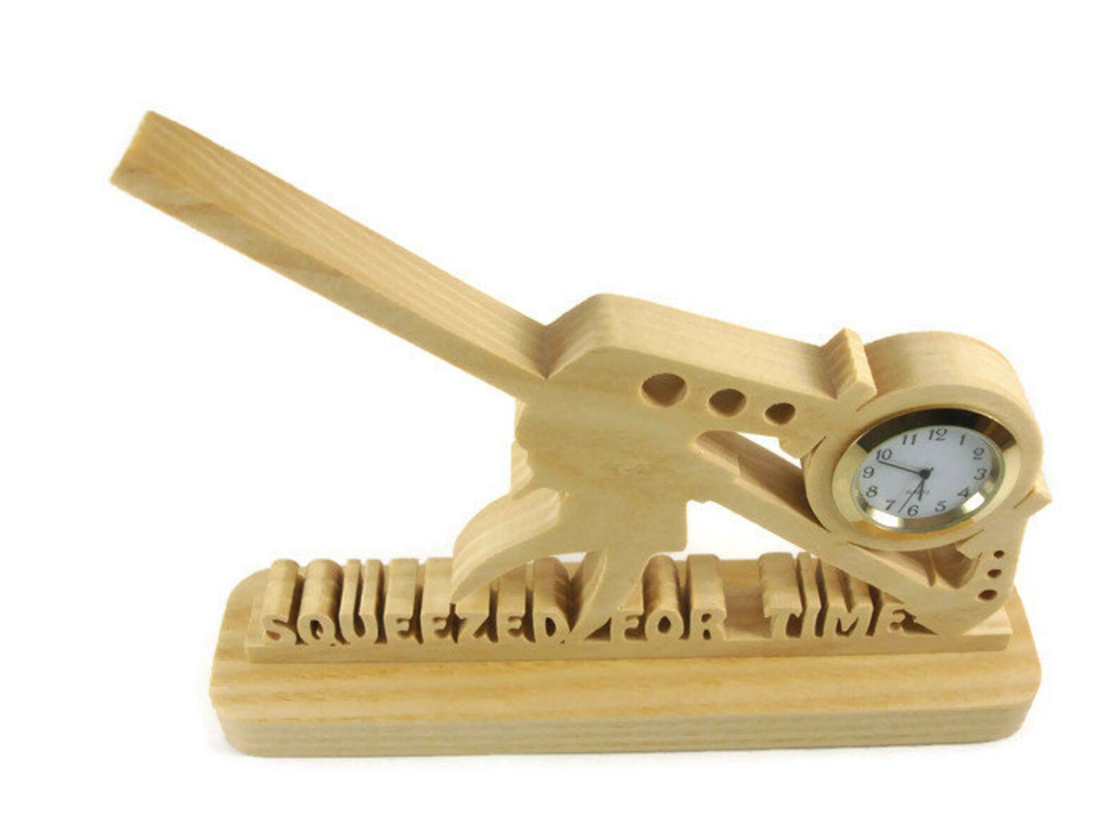 Bar Clamp Desk or Shelf Clock Squeezed for Time Handmade From | Etsy