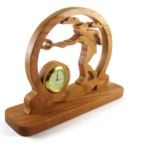 Badminton Desk Clock Handmade From Cherry Wood by Kevskrafts, Tennis ...