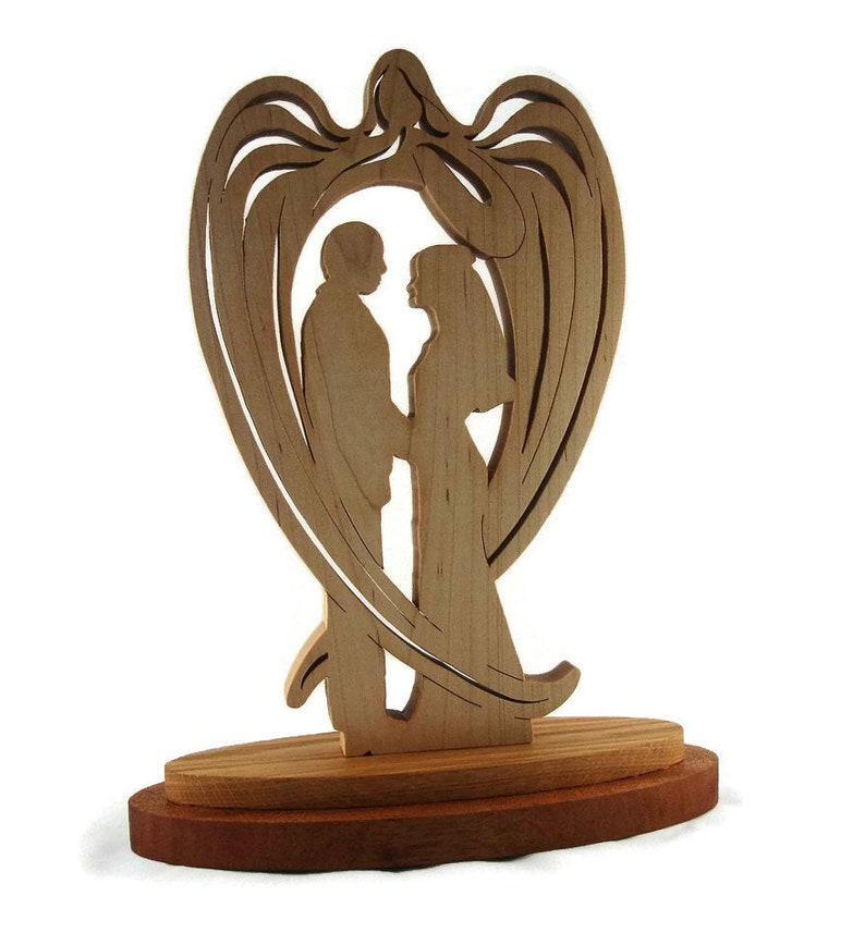 Wedding / Marriage Wooden Guardian Angel Handmade By | Etsy