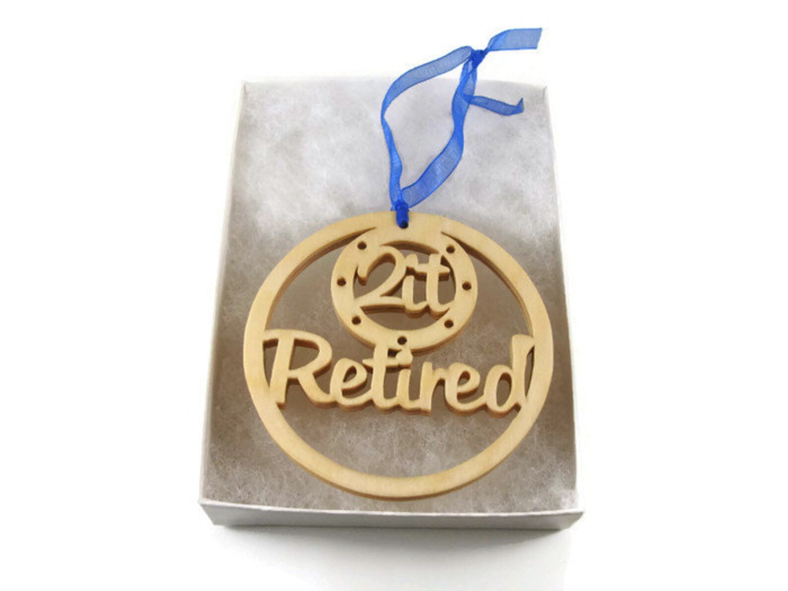 Retirement Christmas Ornament Handmade From Birch Wood by - Etsy