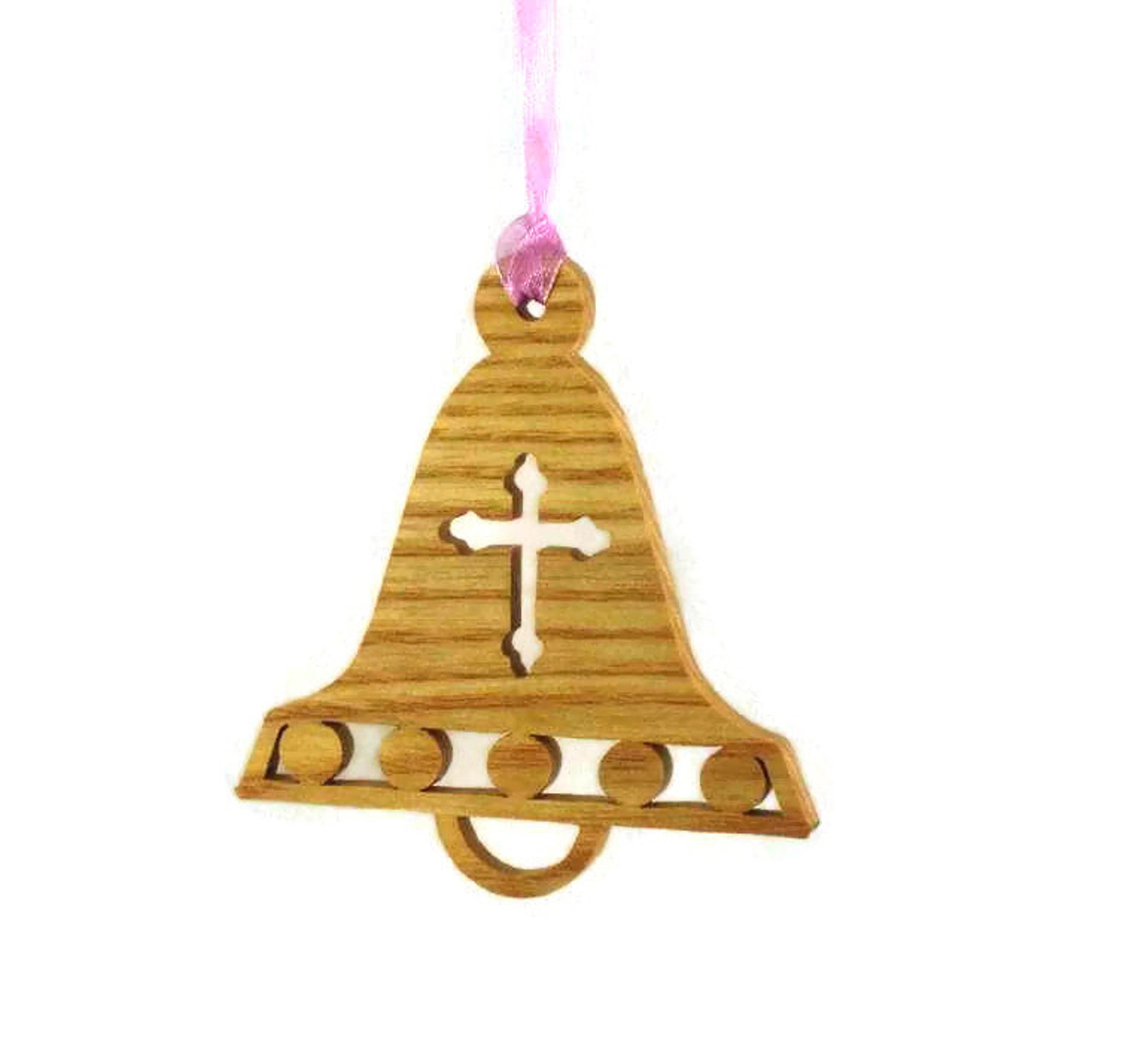 Christmas Bell With Decorative Cross Ornament Handmade From - Etsy