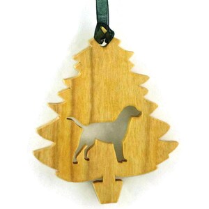 Labrador Retriever Christmas Tree Ornament Handmade From Birch Wood ...