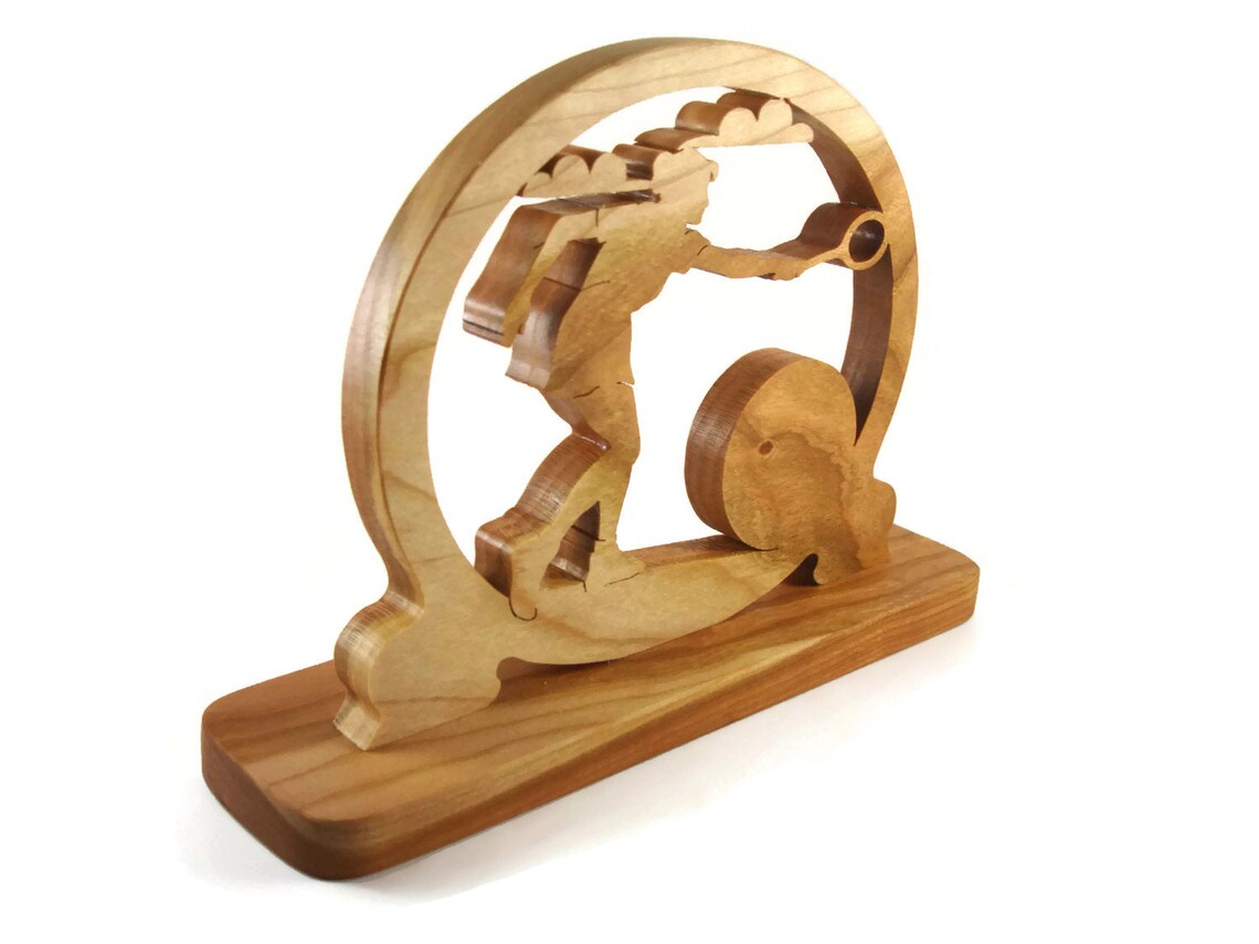 Badminton Desk Clock Handmade From Cherry Wood by Kevskrafts - Etsy