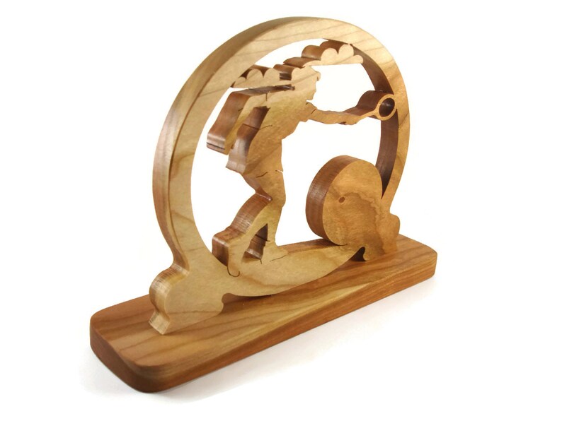 Badminton Desk Clock Handmade From Cherry Wood by Kevskrafts - Etsy