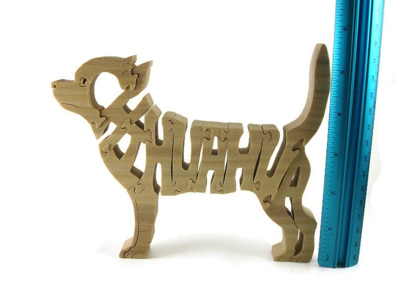 Chihuahua Wood Jigsaw Puzzle Handmade by Kevskrafts - Etsy